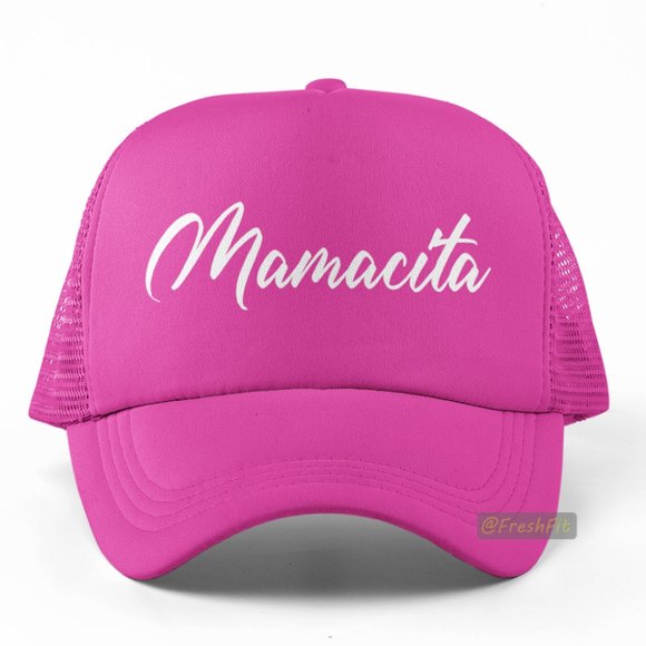 Accessories | Mamacita Foam Trucker Hat Mesh Snapback Cap Hot Pink ...